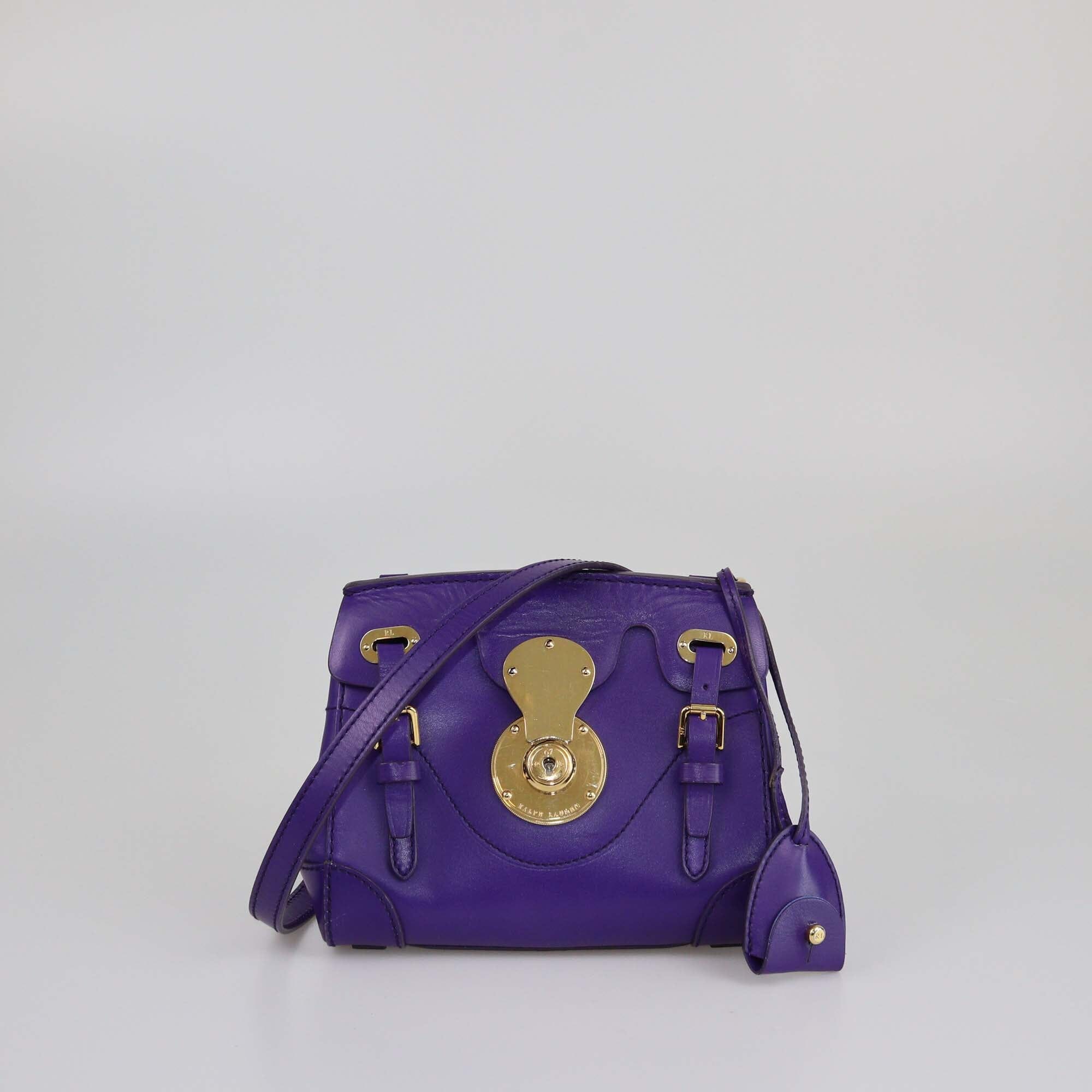 Ralph Lauren Purple Ricky Crossbody Bag